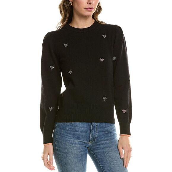WISPR | Tops | Wispr Womens Flirtini Puff Sleeve Silkblend Sweater ...